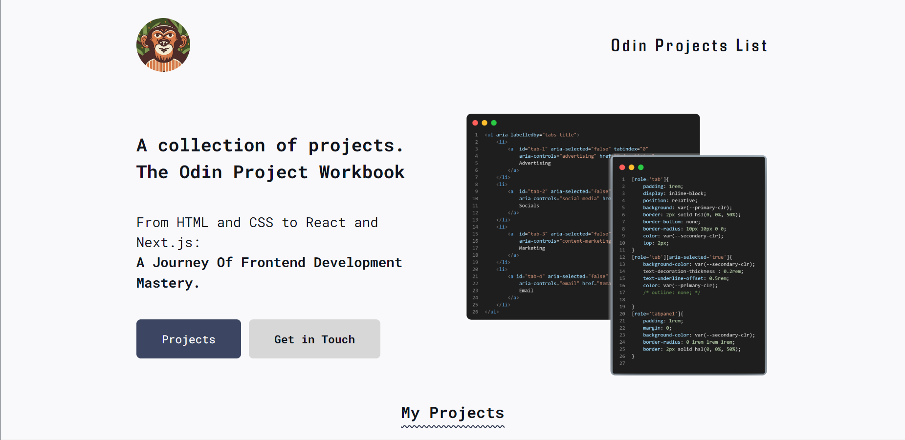 Odin Project List - A collection of projects